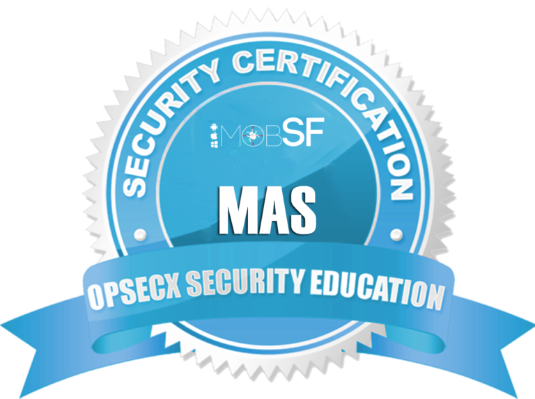 Automated Mobile Application Security Assessment With Mobsf Masopsecx